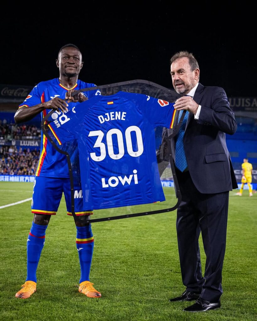 Djené Dakonam Ortega honoré pour ses 300 matchs avec Getafe CF - Icilome